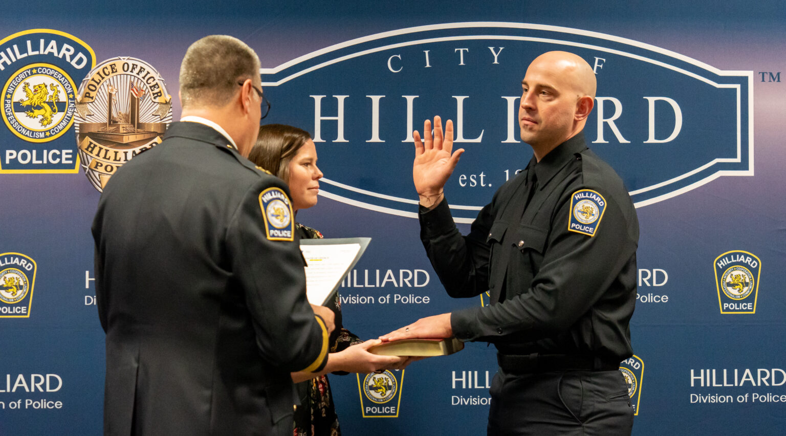 HPD Welcomes Two, Promotes Two - City of Hilliard