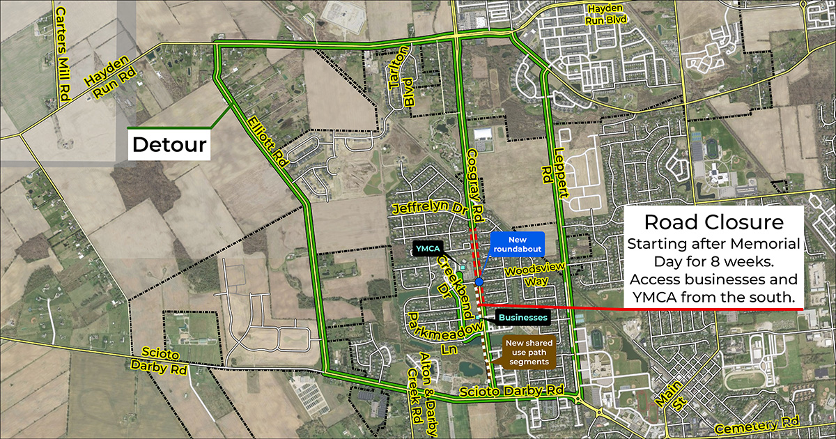 New Roundabout & Road Improvements Coming to Cosgray Road This Summer ...