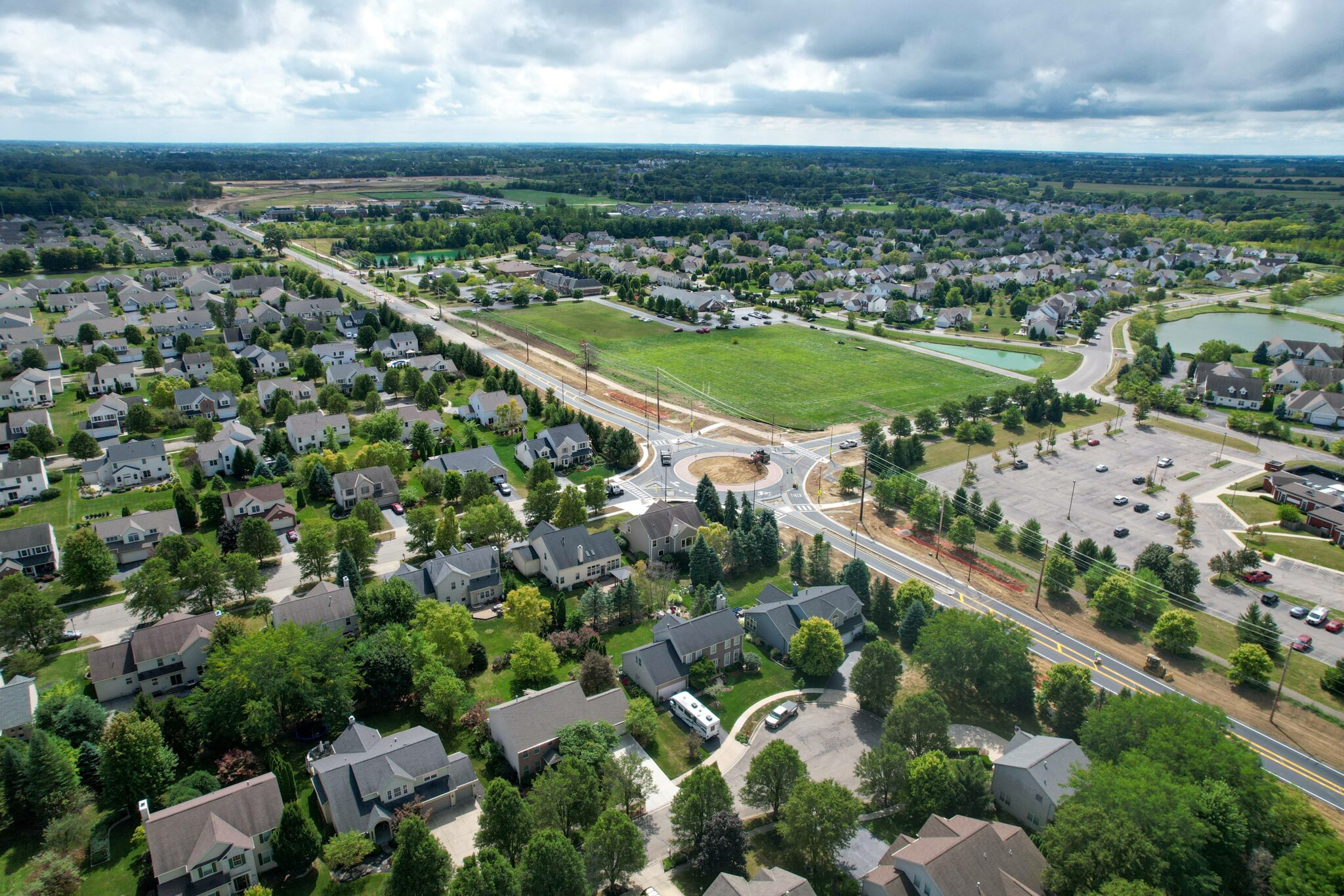 Cosgray Rd. / Woodsview Way Roundabout Opens Friday - City of Hilliard