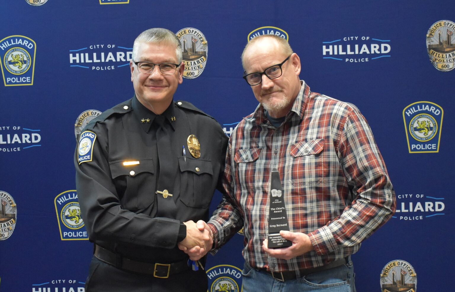 HPD Honors Employees of the Year - City of Hilliard